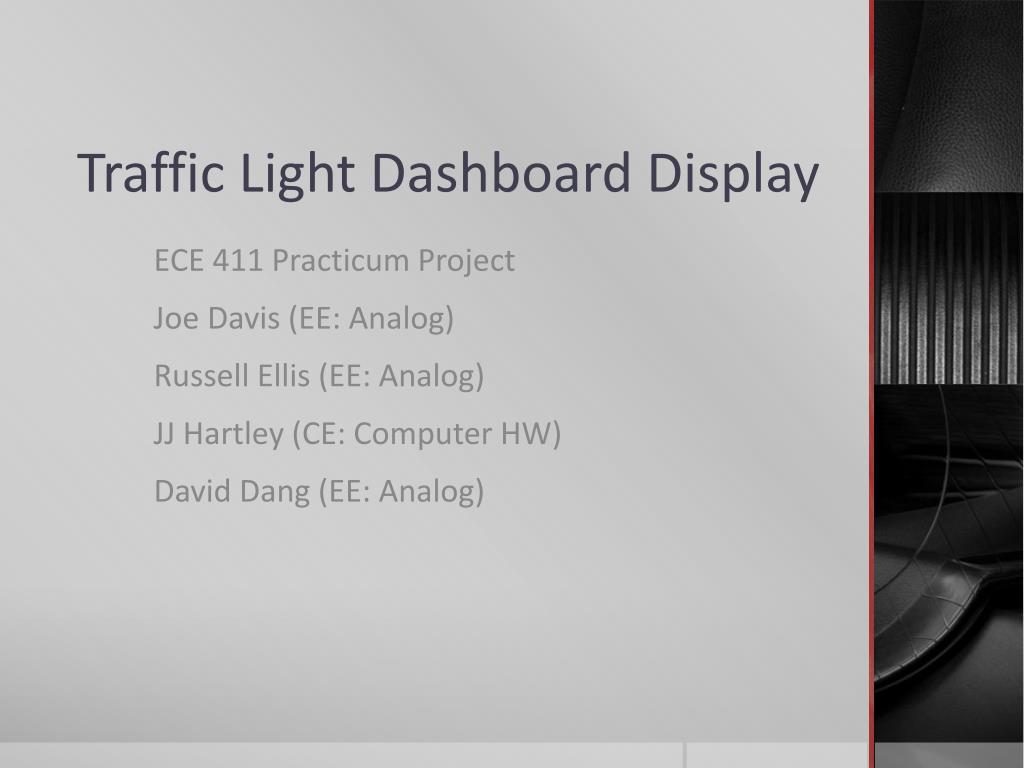 PPT - Traffic Light Dashboard Display PowerPoint Presentation, free ...