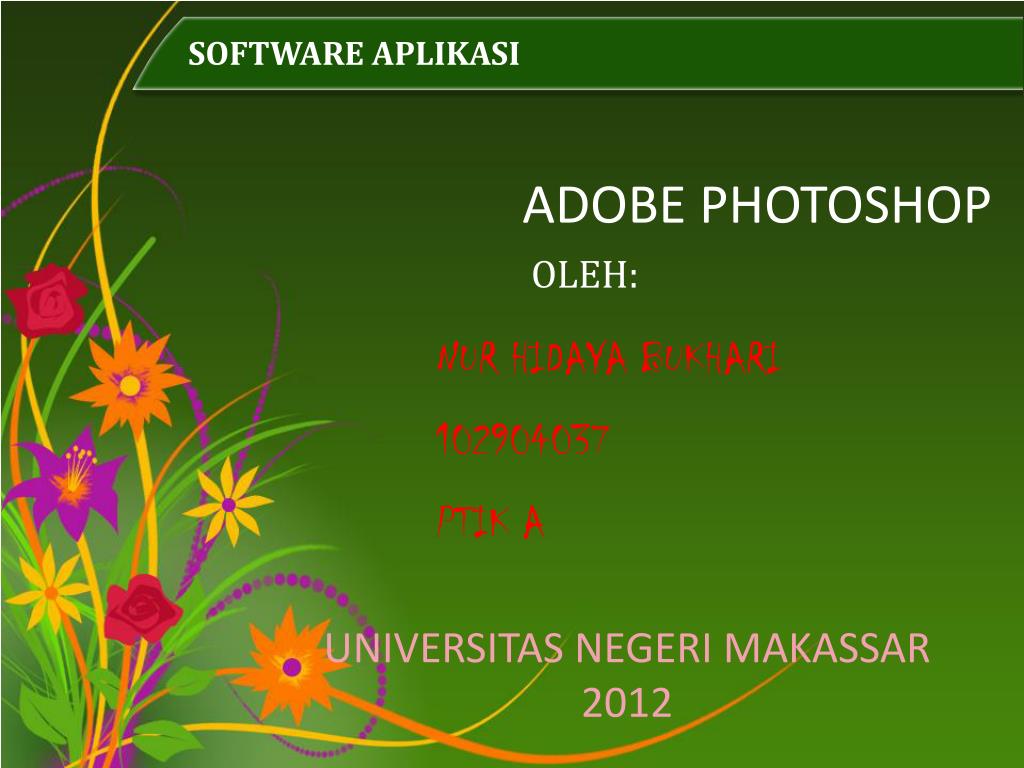 PPT - ADOBE PHOTOSHOP PowerPoint Presentation, free download - ID:1577544