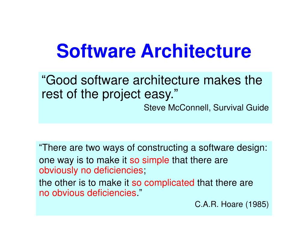 PPT - Software Architecture PowerPoint Presentation, free download - ID ...