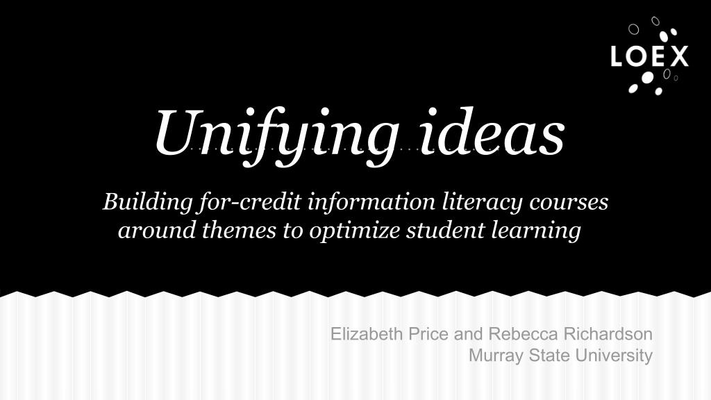 PPT - Unifying ideas PowerPoint Presentation, free download - ID:1579044