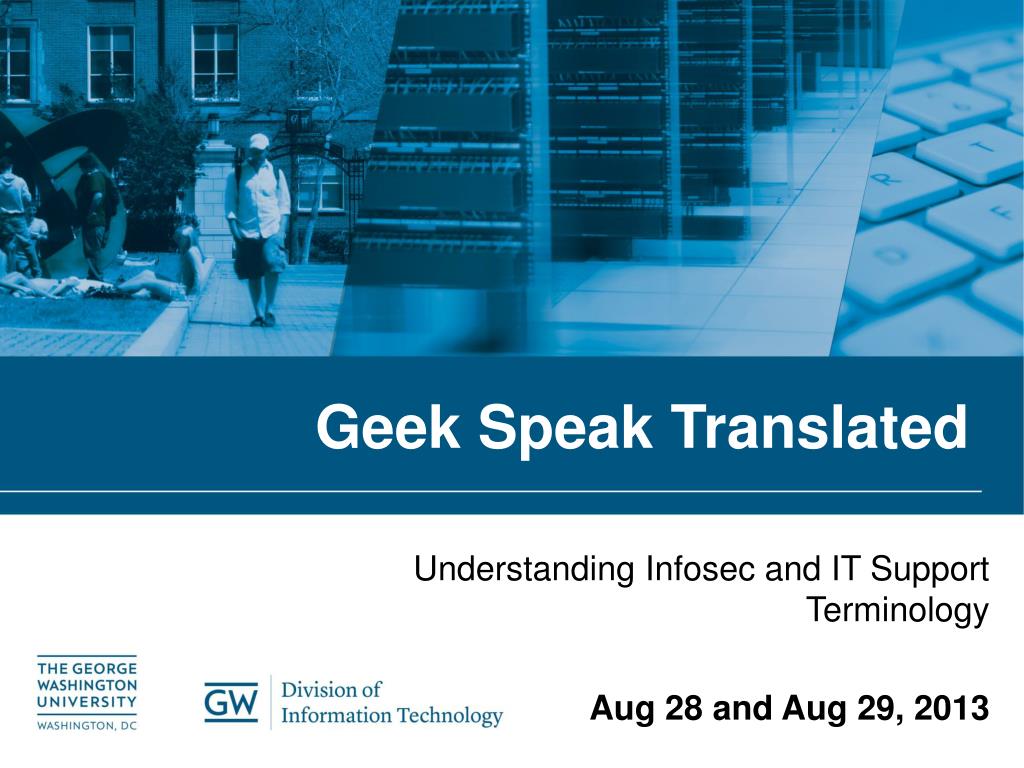 PPT - Geek Speak Translated PowerPoint Presentation, free download - ID ...