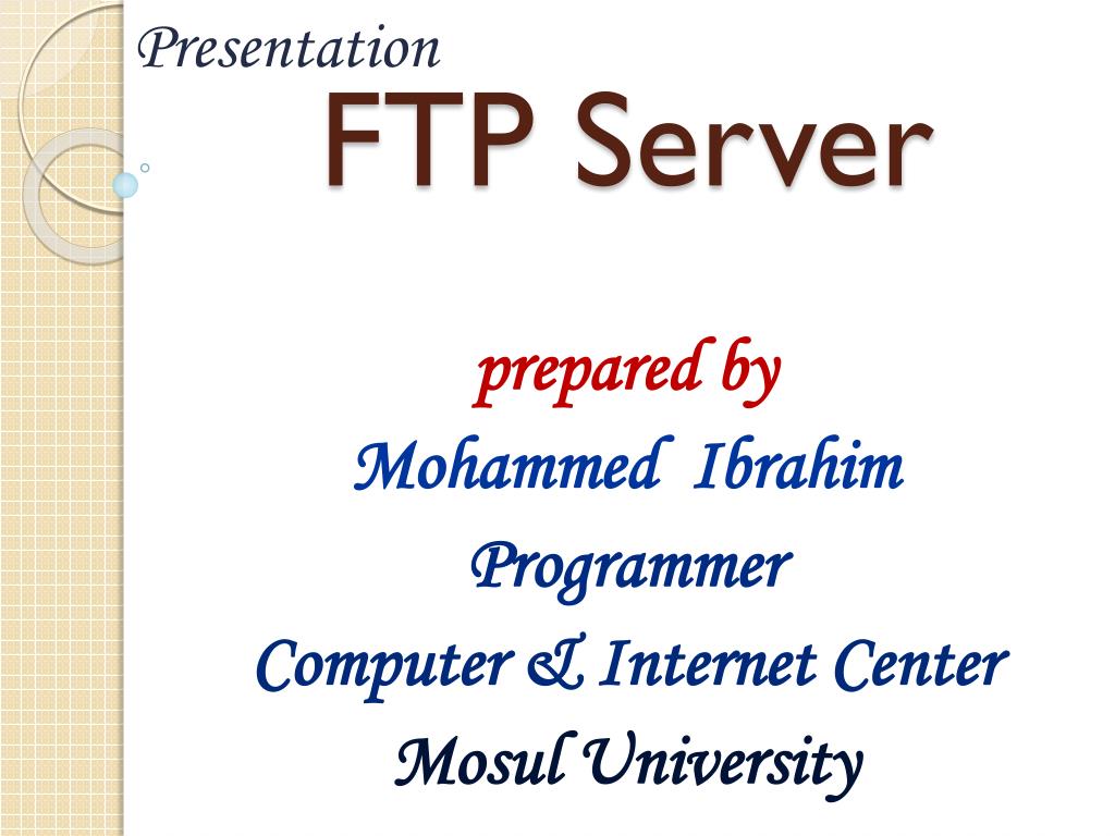 Ppt Ftp Server Powerpoint Presentation Free Download Id 1581928
