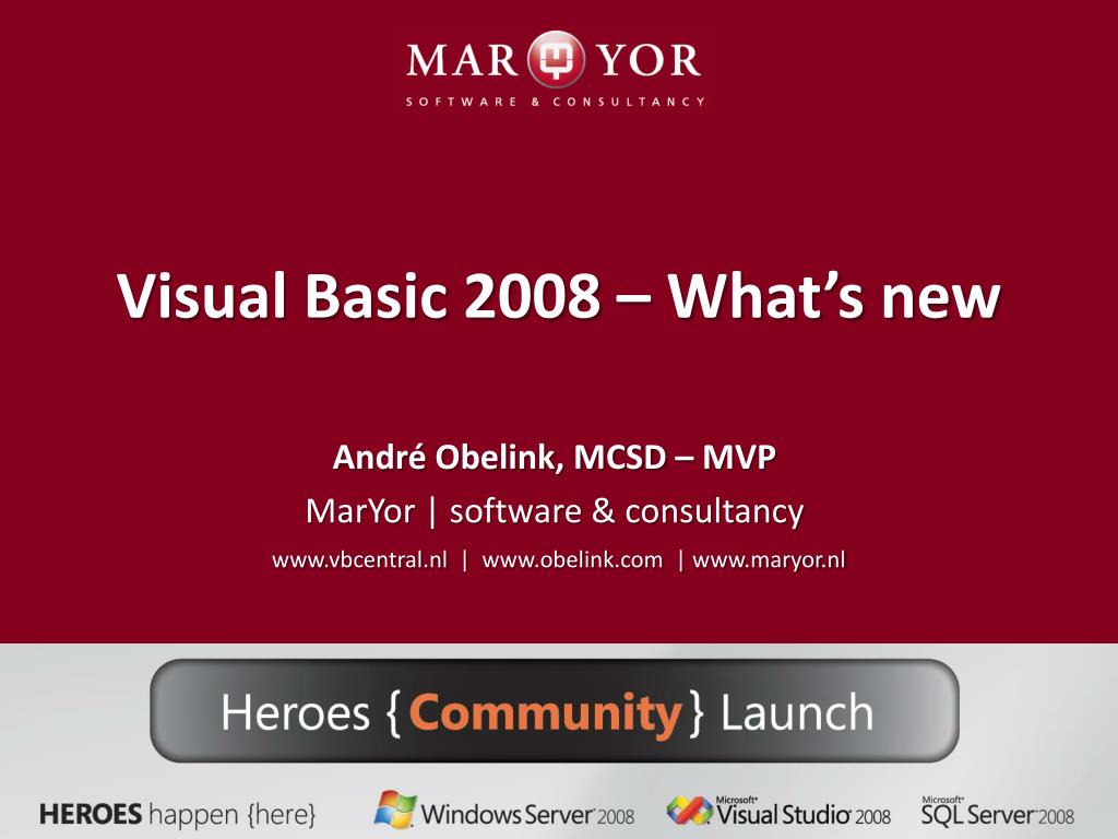 PPT - Explore Visual Basic 2008 Innovations PowerPoint Presentation ...