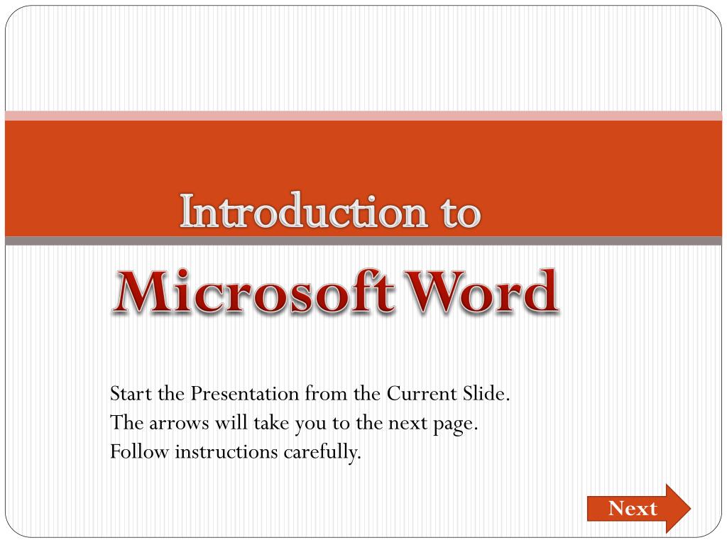 PPT - Introduction to Microsoft Word PowerPoint Presentation, free ...