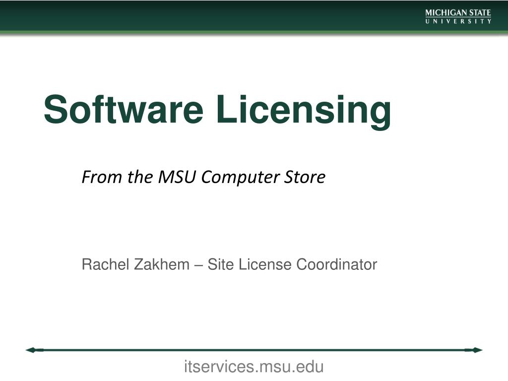 PPT - Software Licensing PowerPoint Presentation, free download - ID ...
