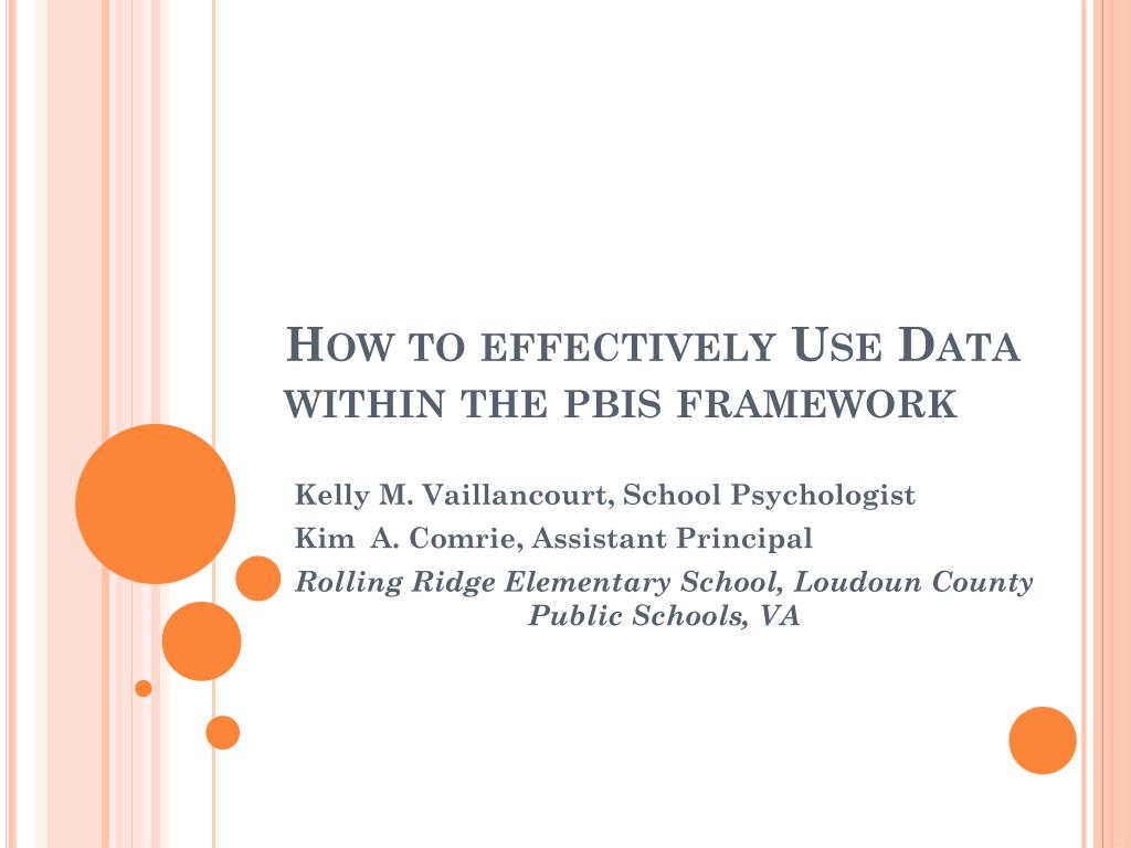 PPT - How to effectively Use Data within the pbis framework PowerPoint ...