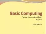 PPT - BASIC ENGLISH FOR COMPUTING PowerPoint Presentation, free ...