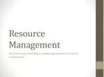 PPT - Resource Management PowerPoint Presentation, free download - ID ...