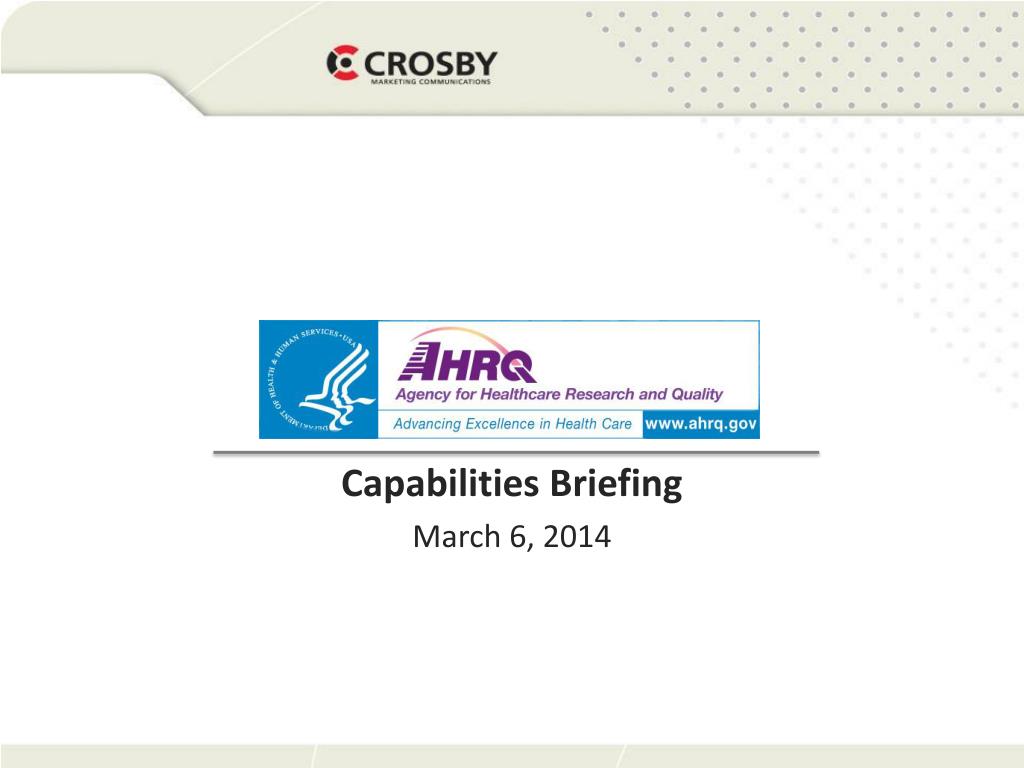 PPT - Capabilities Briefing March 6, 2014 PowerPoint Presentation, free ...
