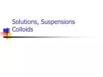 PPT - Solution, Suspensions and Colloids PowerPoint Presentation, free ...