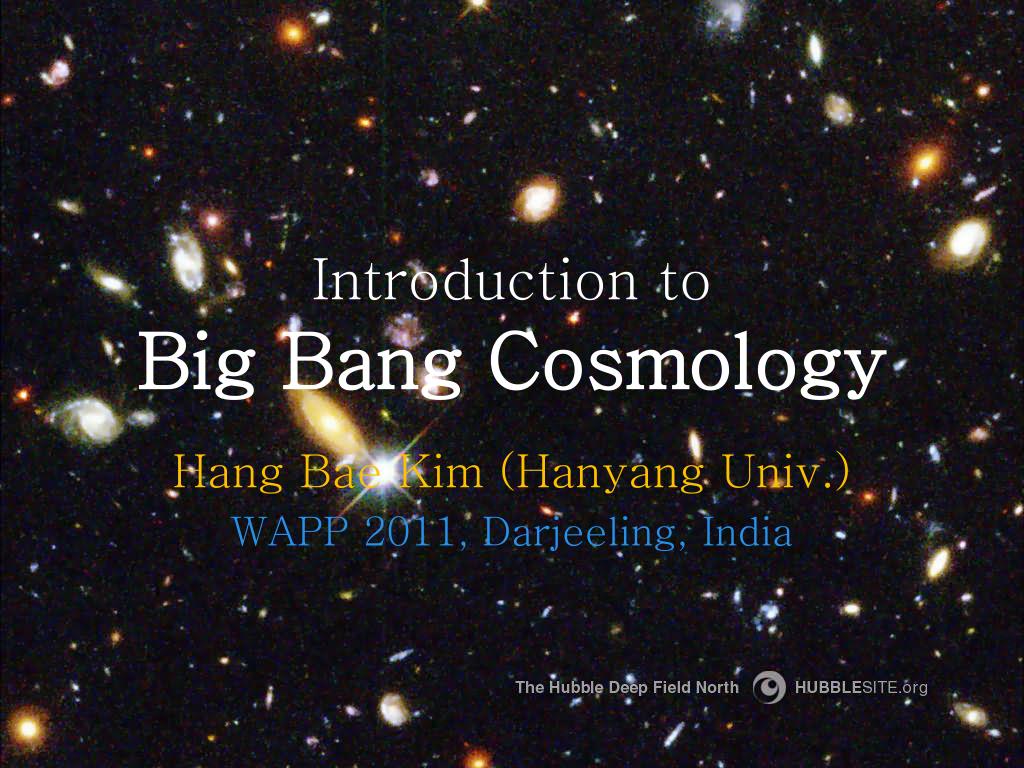 PPT - Introduction to Big Bang Cosmology PowerPoint Presentation, free ...