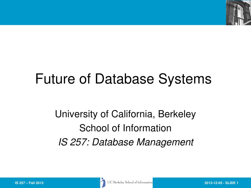 PPT - Future of Database Systems PowerPoint Presentation, free download ...