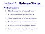 PPT - Lecture 15. Hydrogen Production PowerPoint Presentation, free ...