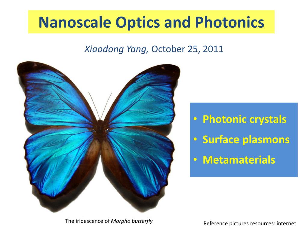 PPT - Nanoscale Optics and Photonics PowerPoint Presentation, free ...