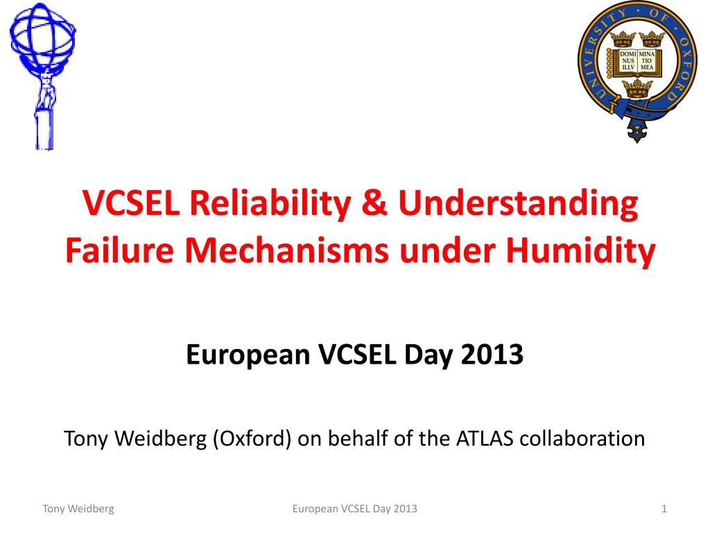 PPT - VCSEL Reliability & Understanding Failure Mechanisms under ...