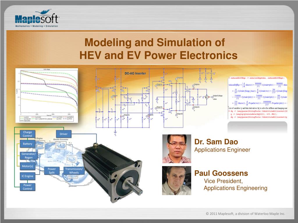 PPT - Modeling and Simulation of HEV and EV Power Electronics ...