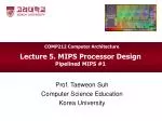 PPT - 332:479 Concepts in VLSI Design Lecture 5 MIPS Processor Example ...