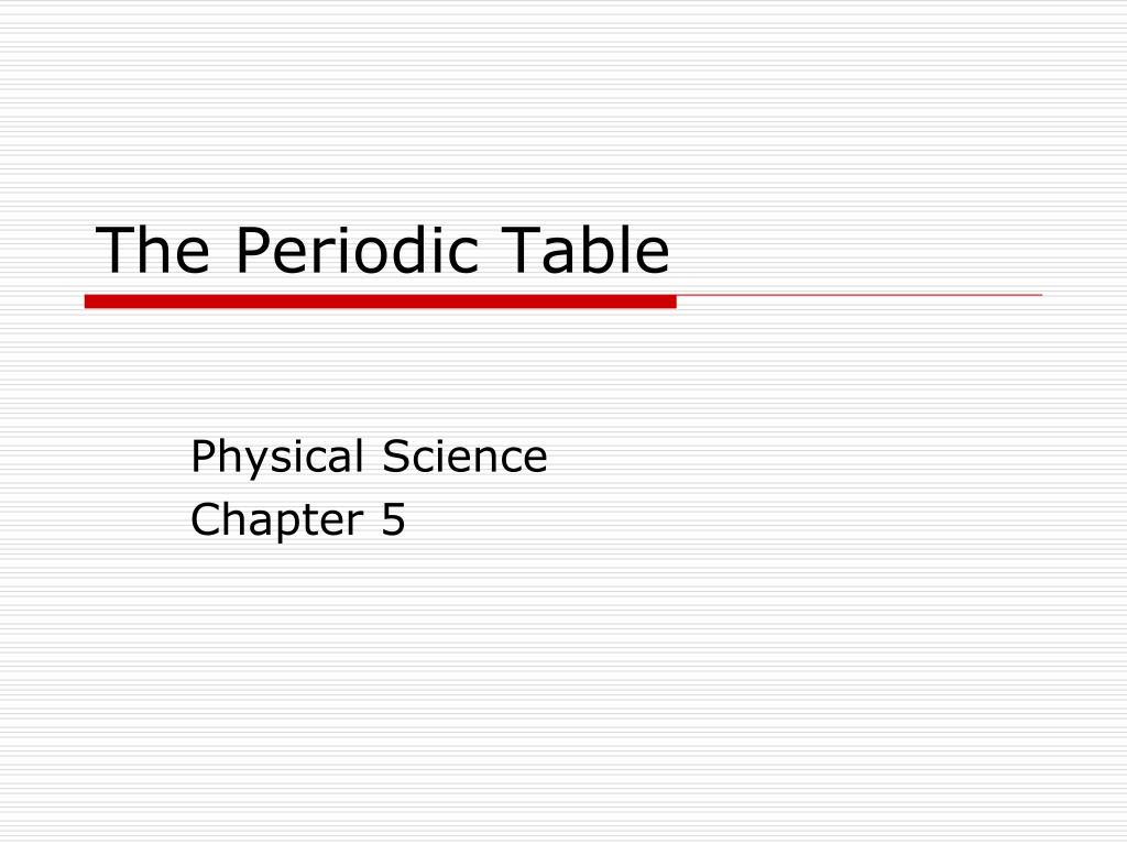 PPT - The Periodic Table PowerPoint Presentation, free download - ID ...