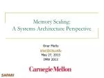 PPT - Computer Architecture Memory: SRAM, DRAM PowerPoint Presentation ...