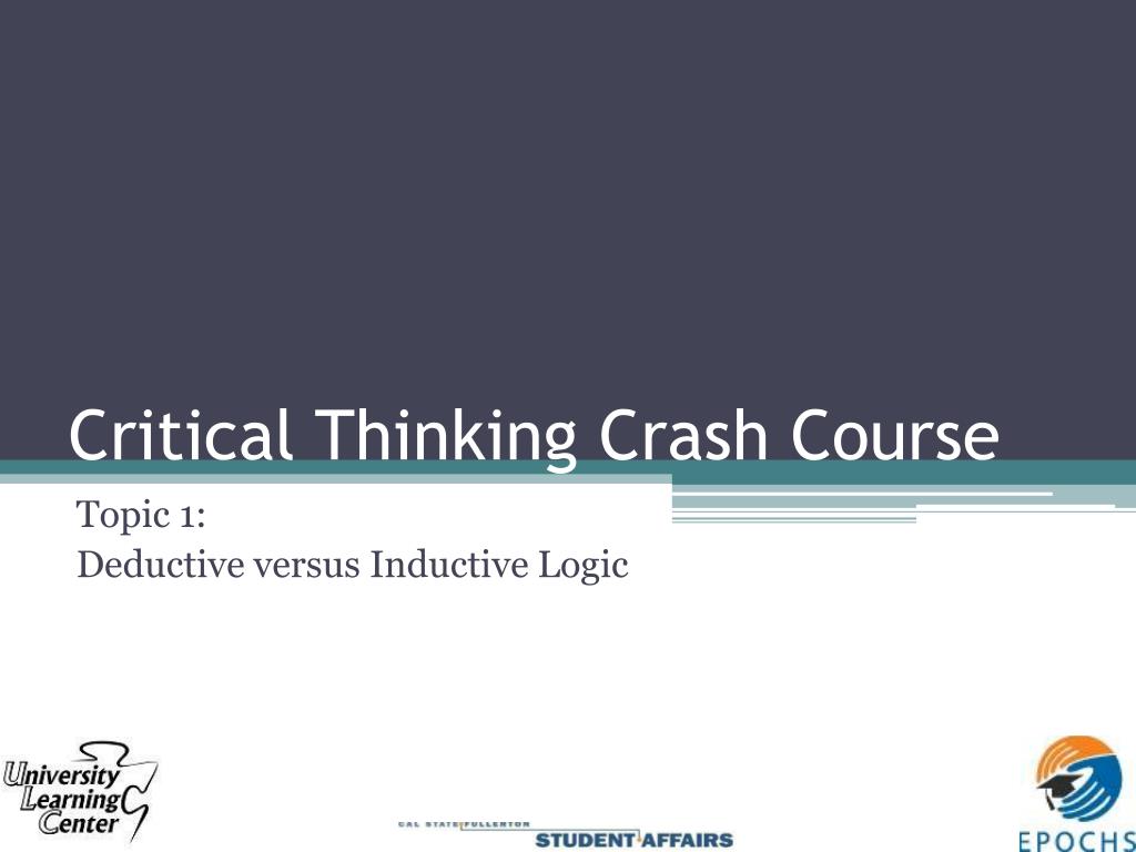 PPT - Critical Thinking Crash Course PowerPoint Presentation, free ...