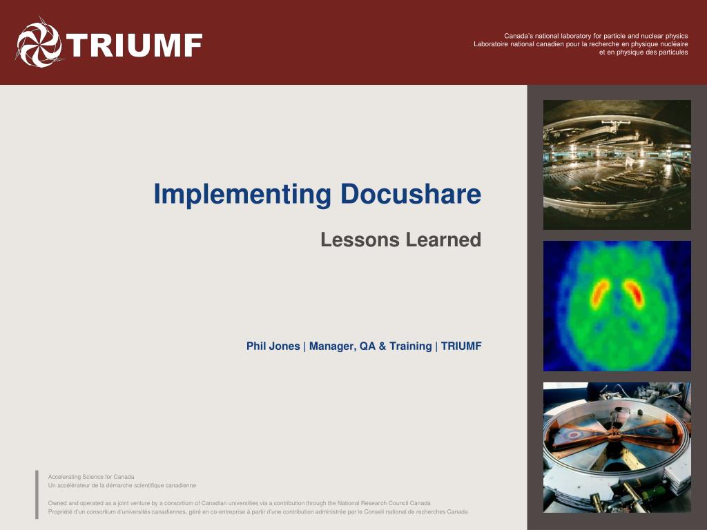 PPT - Implementing Docushare PowerPoint Presentation, free download ...