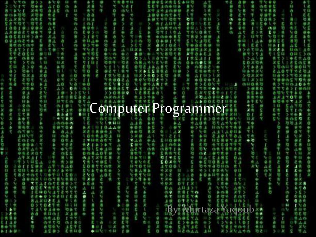 PPT - Computer Programmer PowerPoint Presentation, free download - ID ...