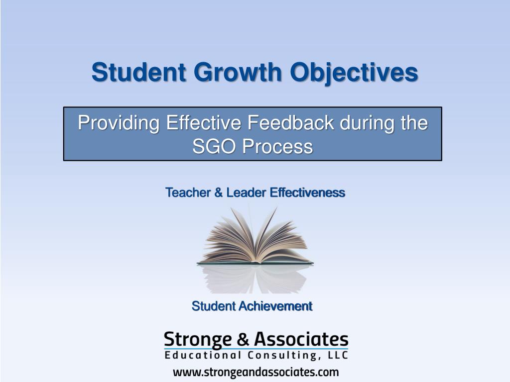 PPT - Student Growth Objectives PowerPoint Presentation, free download ...