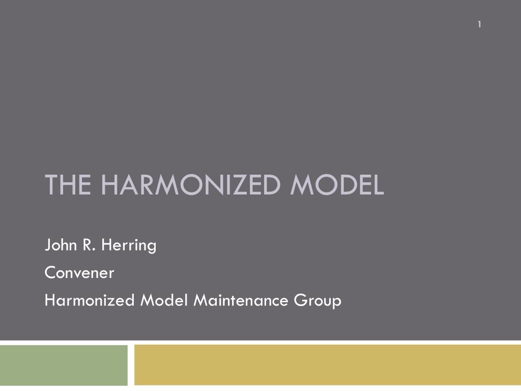PPT - The Harmonized Model PowerPoint Presentation, free download - ID ...