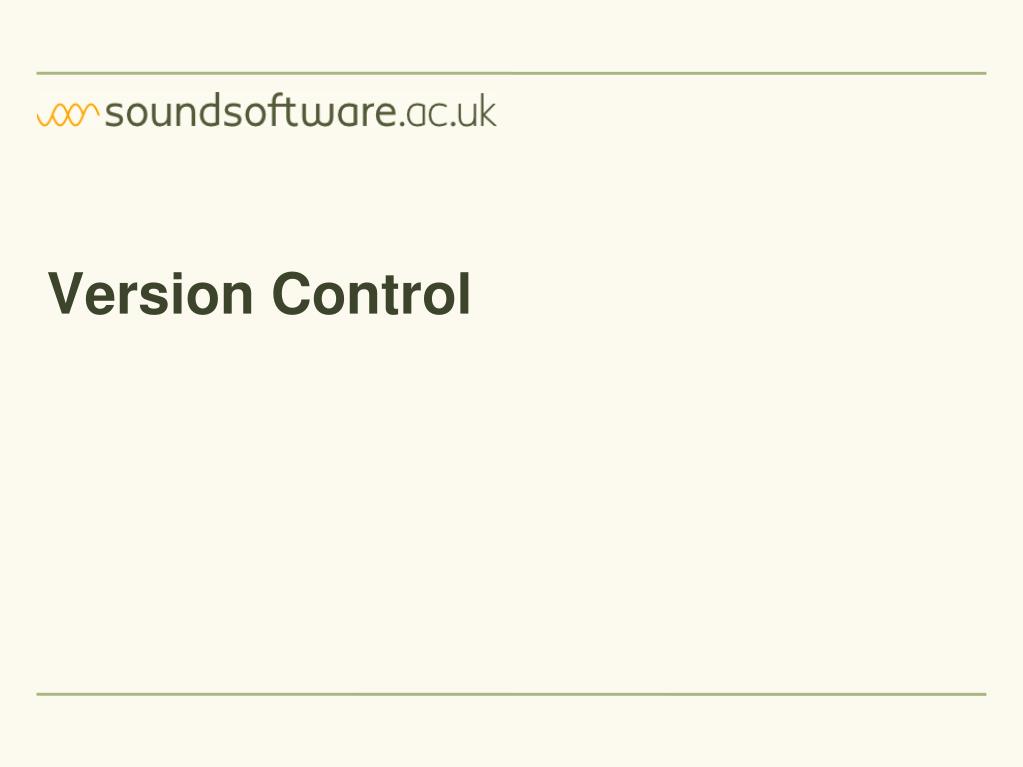 PPT - Version Control PowerPoint Presentation, free download - ID:1593119