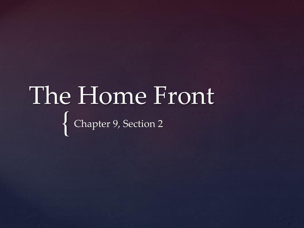 PPT - The Home Front PowerPoint Presentation, free download - ID:1594367