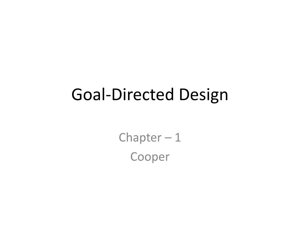 PPT - Goal-Directed Design PowerPoint Presentation, free download - ID ...