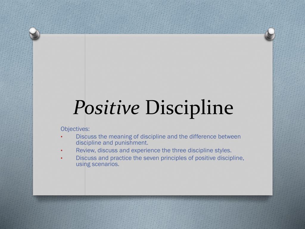 PPT - Positive Discipline PowerPoint Presentation, free download - ID ...