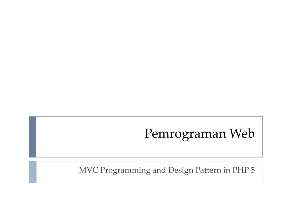 PPT - Pemrograman Web PowerPoint Presentation, free download - ID:1595041
