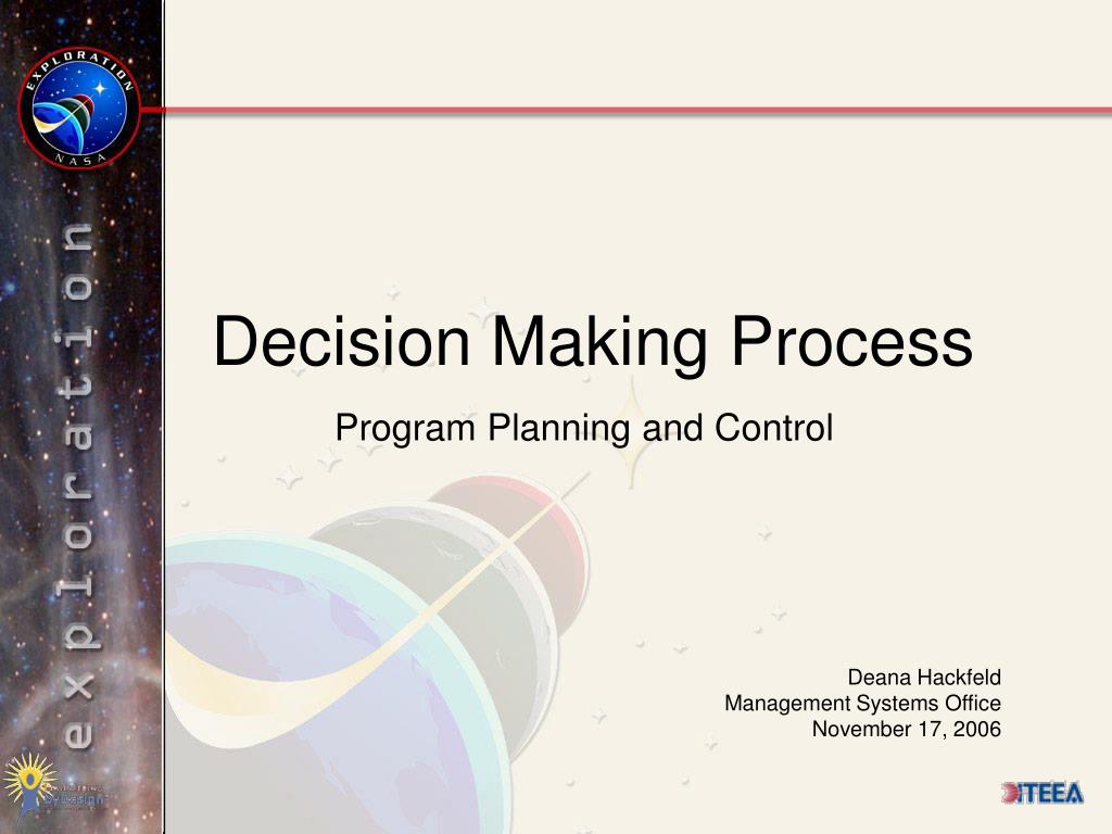PPT - Decision Making Process PowerPoint Presentation, free download ...