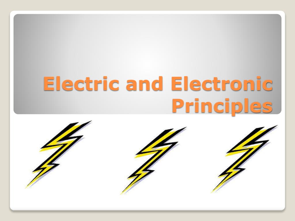 PPT - Electric and Electronic Principles PowerPoint Presentation, free ...
