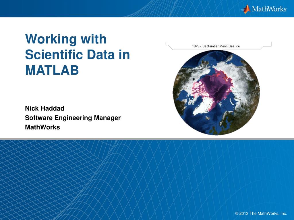 PPT - Working with Scientific Data in MATLAB PowerPoint Presentation ...
