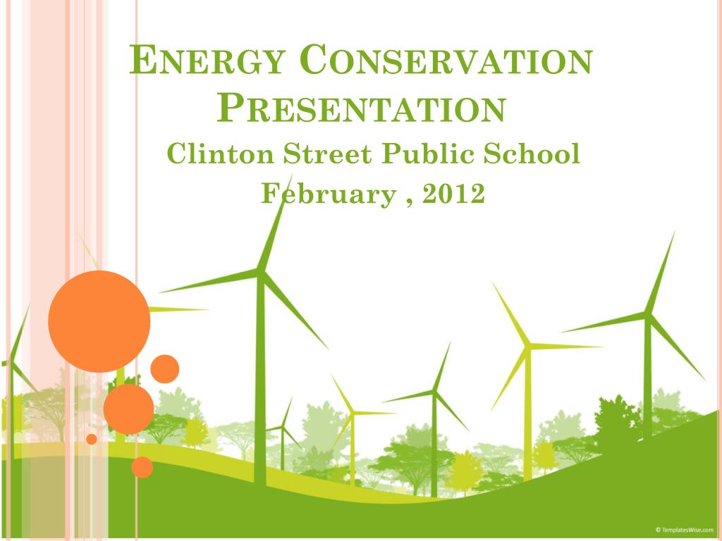 PPT - Energy Conservation Presentation PowerPoint Presentation, free ...