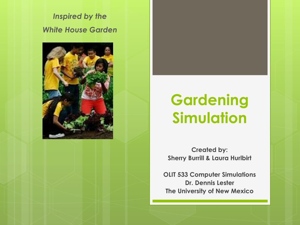 PPT - Gardening Simulation PowerPoint Presentation, free download - ID ...