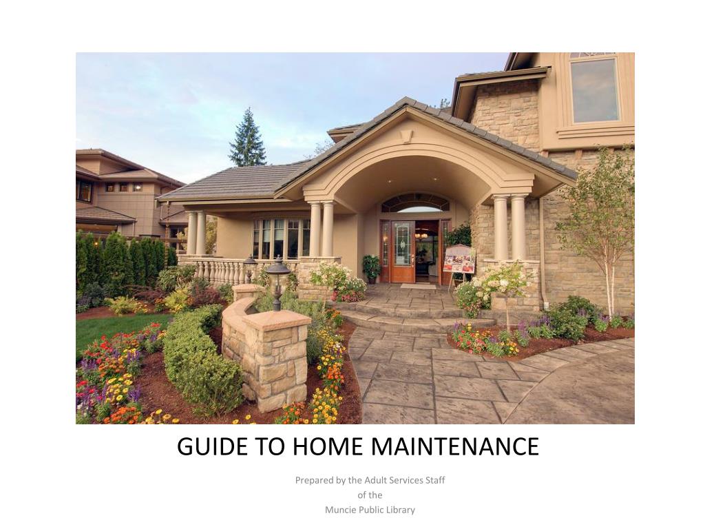 PPT - GUIDE TO HOME MAINTENANCE PowerPoint Presentation, free download ...