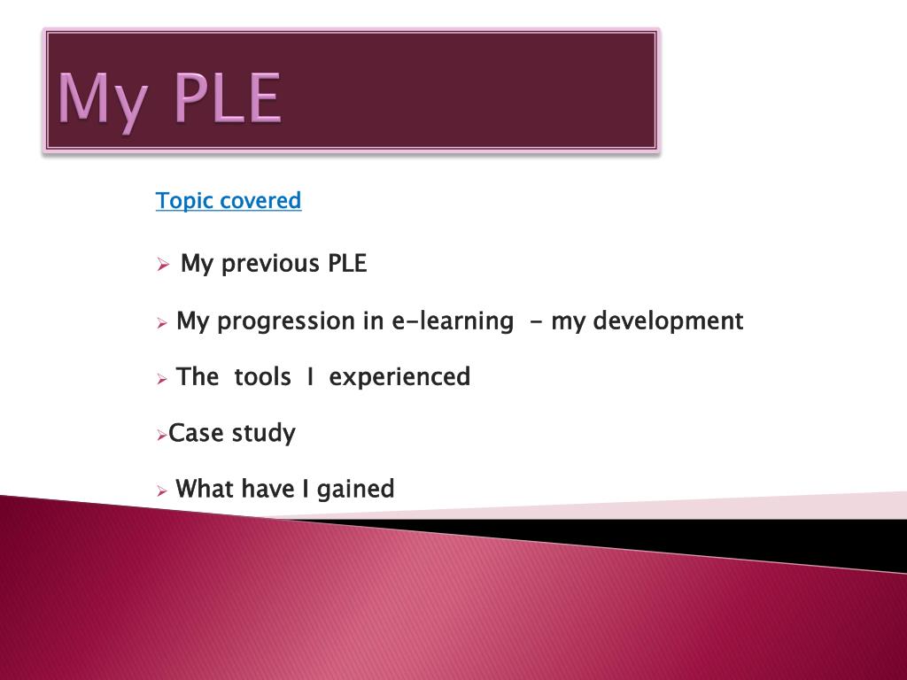 PPT - My PLE PowerPoint Presentation, free download - ID:1600724