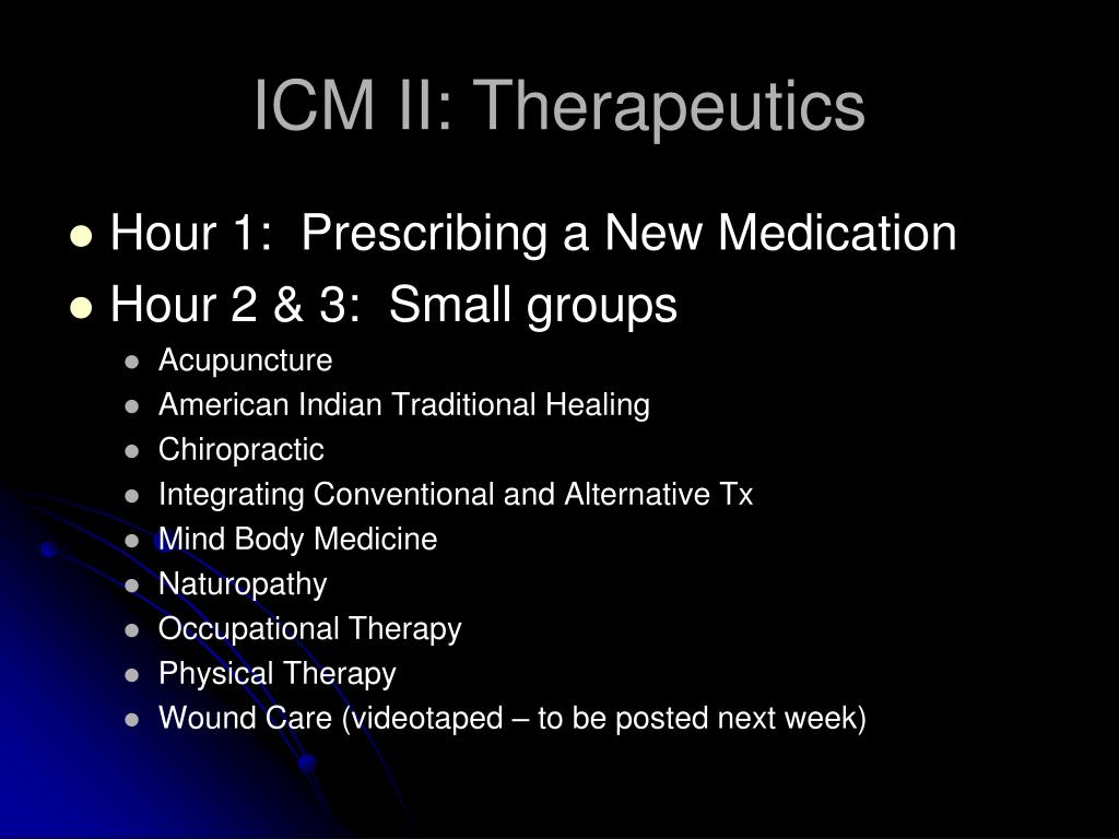 PPT - ICM II: Therapeutics PowerPoint Presentation, free download - ID ...