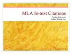 PPT - MLA In-Text Citations PowerPoint Presentation, free download - ID ...