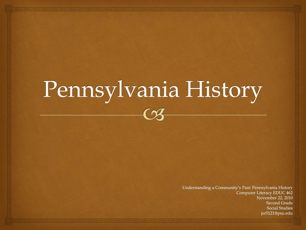 PPT - Pennsylvania History PowerPoint Presentation, free download - ID ...