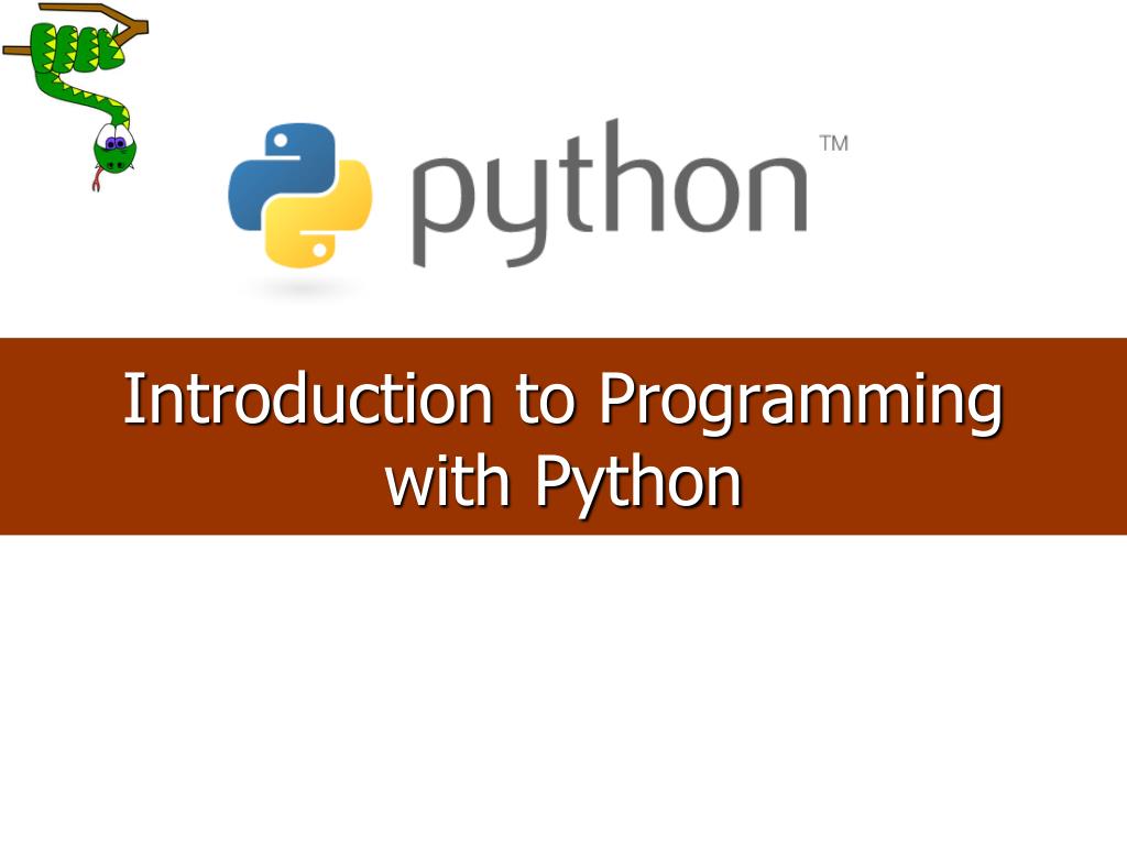 PPT - Introduction to Programming with Python PowerPoint Presentation ...