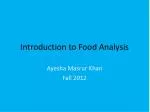 PPT - Introduction to food analysis PowerPoint Presentation, free ...