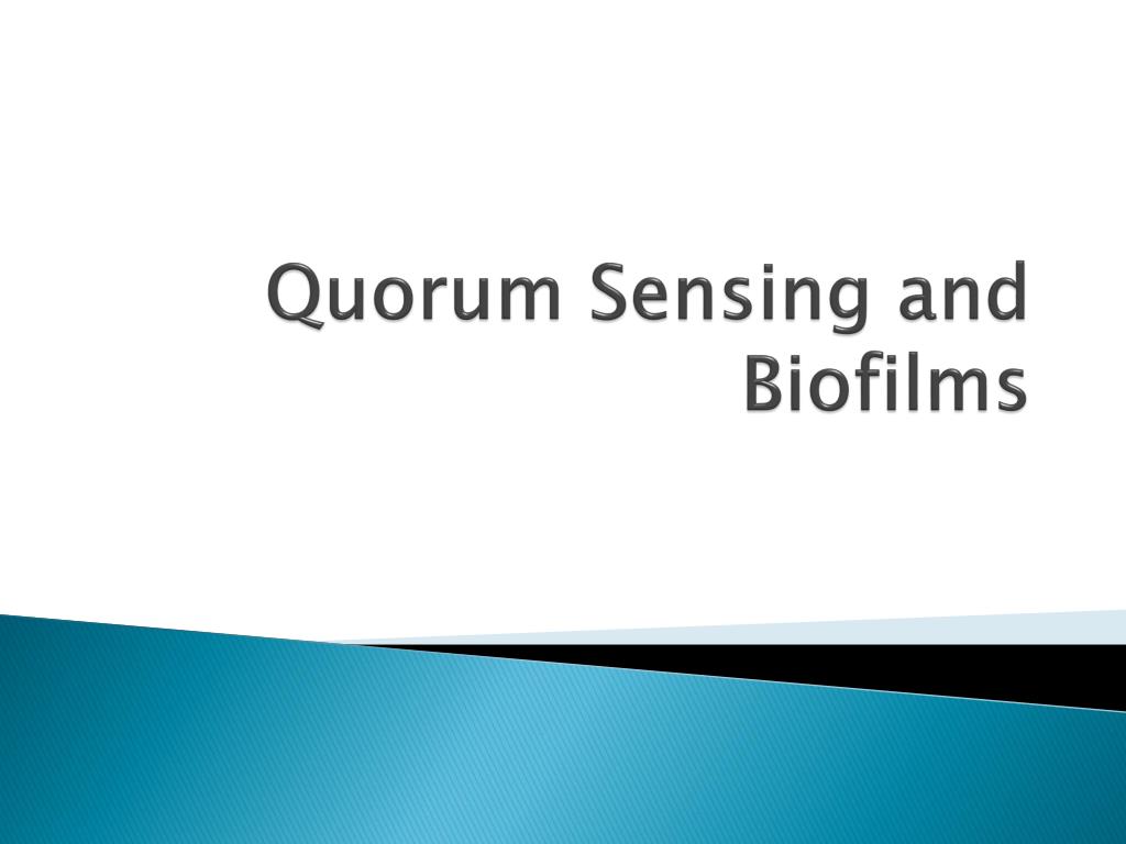 PPT - Quorum Sensing and Biofilms PowerPoint Presentation, free ...