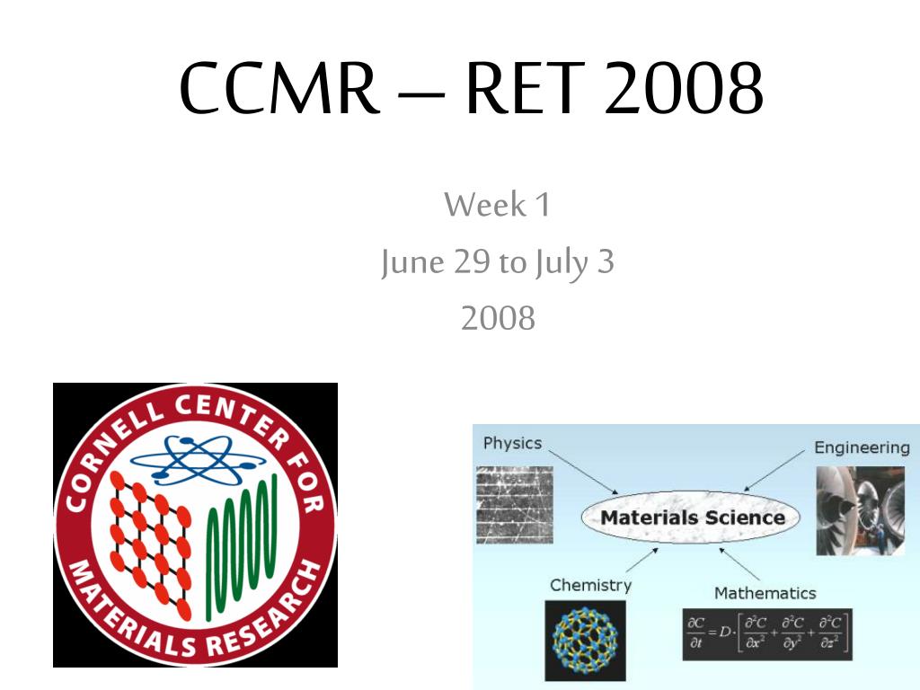 PPT - CCMR – RET 2008 PowerPoint Presentation, free download - ID:1604451