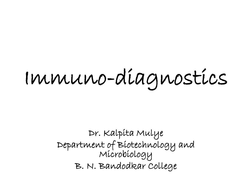 PPT - Immuno-diagnostics PowerPoint Presentation, free download - ID ...