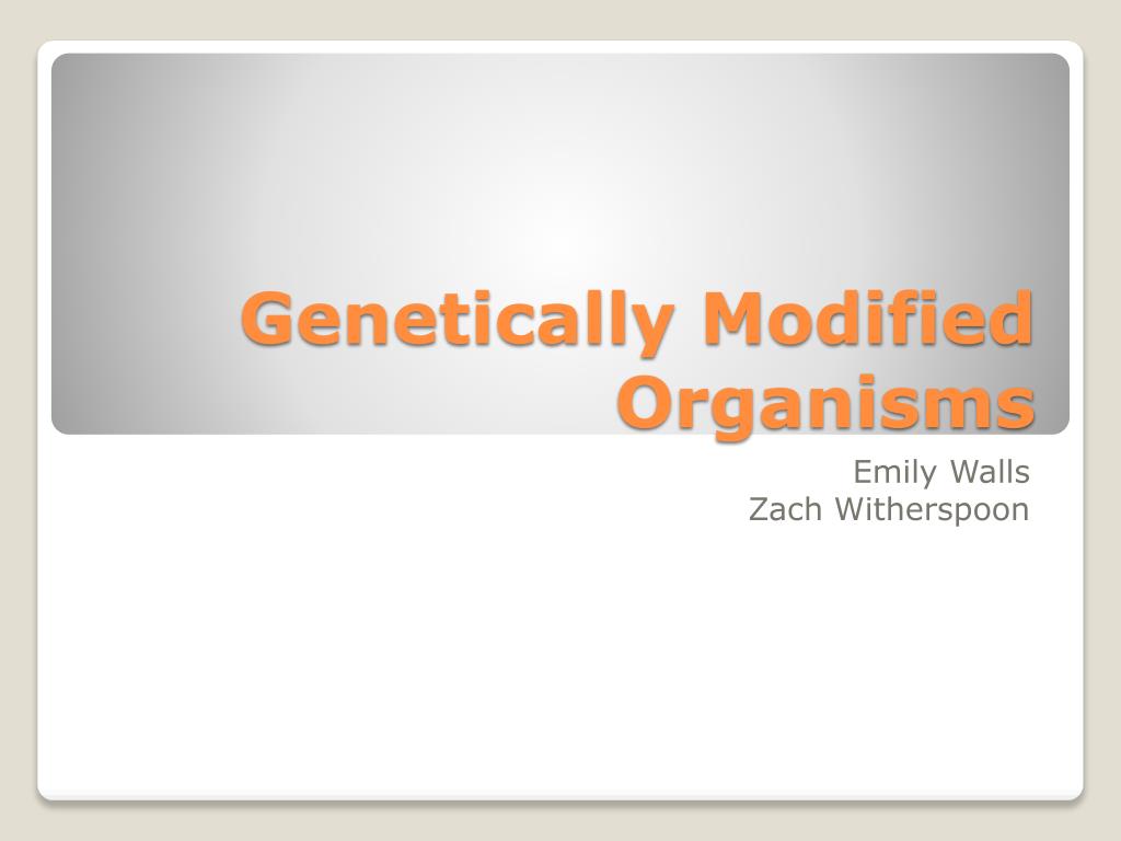 PPT - Genetically Modified Organisms PowerPoint Presentation, free ...