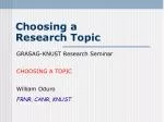 PPT - Choosing a Research Topic PowerPoint Presentation, free download ...